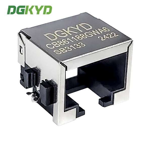 Quality RJ45 Connector 1X1 8P8C Sinking Plate 8.6 3U Interface RJ45 SMD Connector for sale