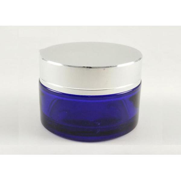 Quality Skin Care Glass Cosmetic Cream Jar , Empty Glass Cream Containers for sale