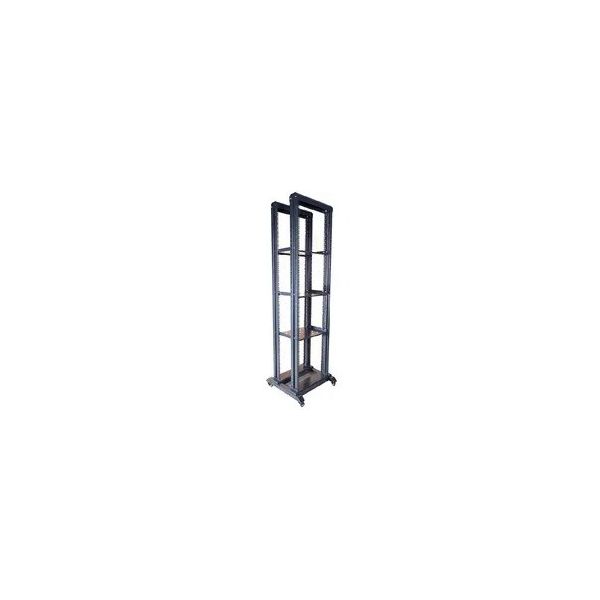 Quality 27U Open Rack with 4 Stands and 4 Wheels Cabinet Standard 19inch IP20 Protection for sale