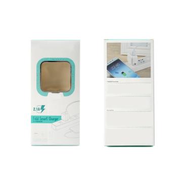 Quality Spot UV / Lamination Data Cable Packaging Box Foldable Packaging Box With Tray for sale