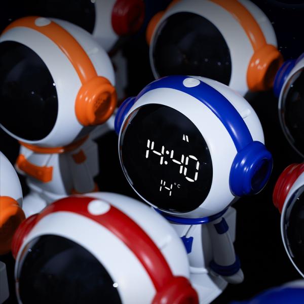 Quality APP Control Customized Lighting Smart Wake-up Astronaut Alarm Clock for sale