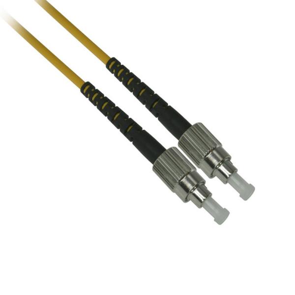 Quality 3.0mm OS2 SC UPC Simplex Fiber Optic Patch Cables PVC Yellow Jacket for sale