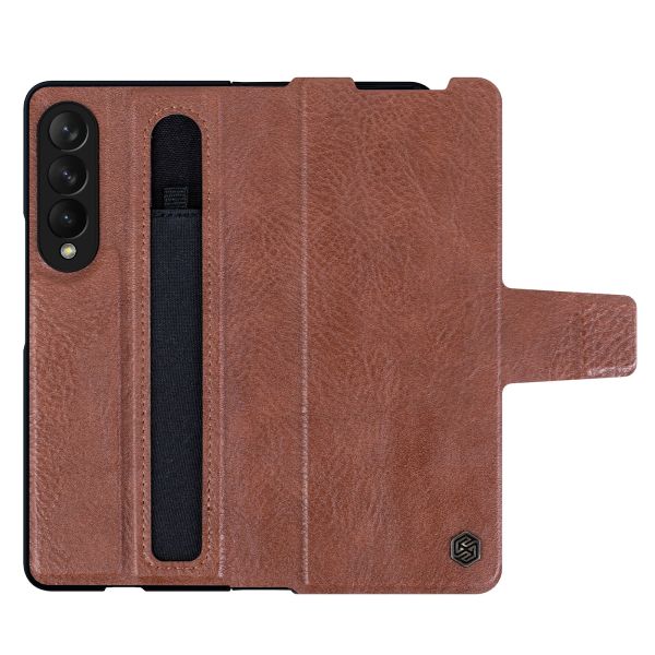 Quality Shockproof Nillkin Aoge Leather Case Samsung Galaxy Z Fold 3 5G Mobile Phone for sale