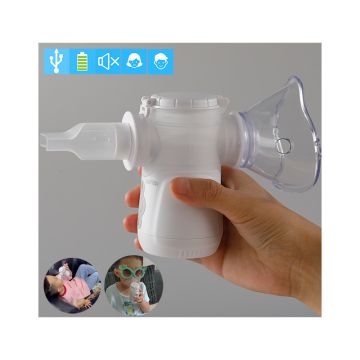 Quality 9mL 3.12μm Healthcare Portable Inhaler Nebulizer Machine With Battery USB for sale