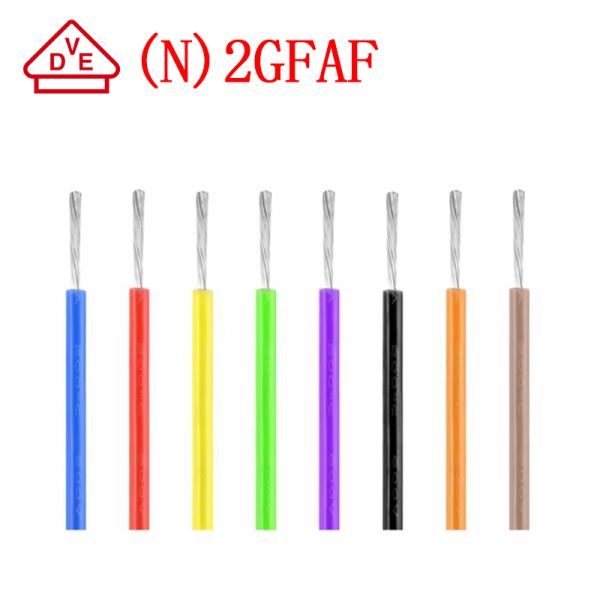 Quality VDE(N)2GFAF 180C 300V High Temperature Silicone Insulated Wire with Tinned Copper for Home Appliances for sale