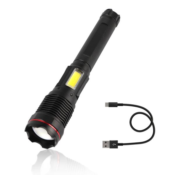 Quality 16000 Lumen Rechargeable Waterproof LED Flashlight for Camping Hiking and for sale