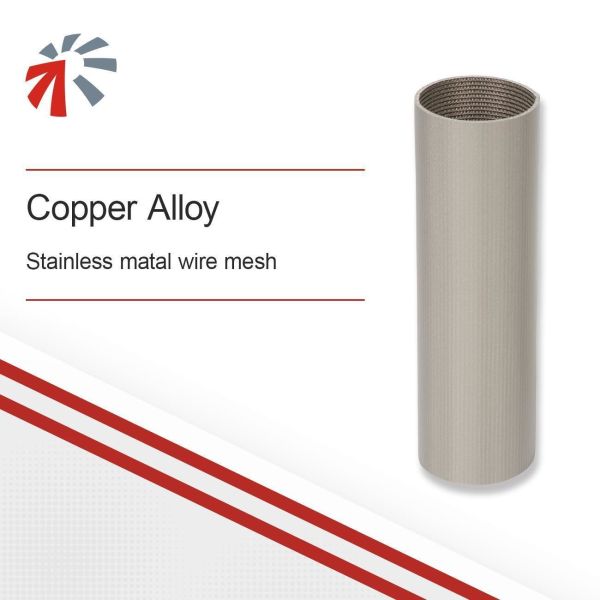 Quality Copper Alloy Sintered Metal Wire Mesh Filter Element with Customized Filter Connector for sale