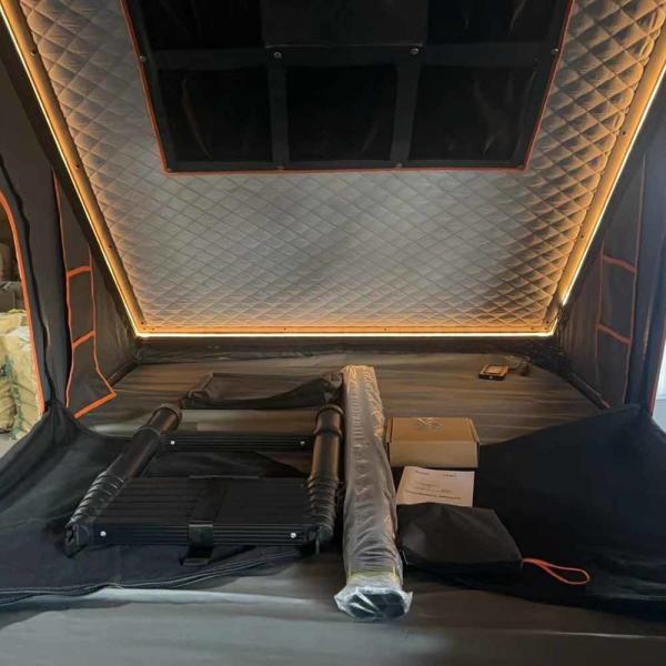 Quality Outdoor Triangle Rooftop Tent 210*145*150cm Camping Outside Hard Shell Rooftop for sale