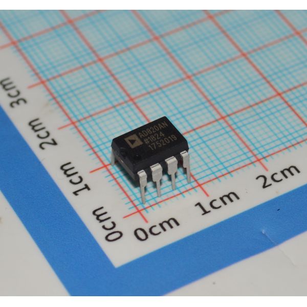 Quality AD820AN Op-Amp 5MHz BW 16V/µs Slew Single/Dual Supply Low 1.8mA Current Rail-to-Rail Out -40°C~125°C 8-Pin DIP/SOIC Industrial Grade for sale