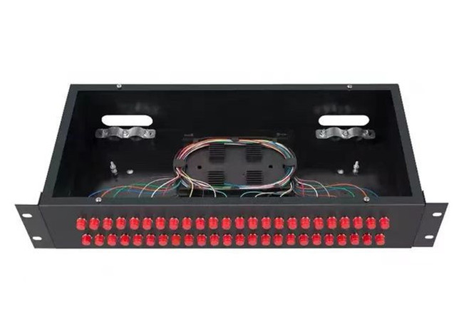 Quality 2U Optical Fiber Distribution Panel Box Enclosure Rack Mount Fc Adapter for sale