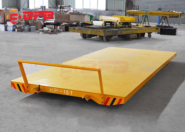 Quality Forklift Towing Flatbed Steel Coil Trailers On Cement Floor for sale
