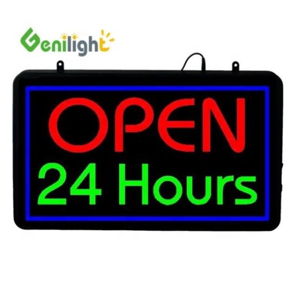 Quality CE ROHS Power Certificate 24 Hours Open LED Neon Bar Sign with Static Animation for sale