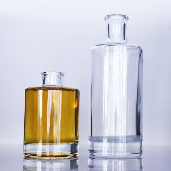 Quality Decal Painting Empty Brandy Bottle 1750ml 3000ML Plastic Cap Screwing Cap for sale