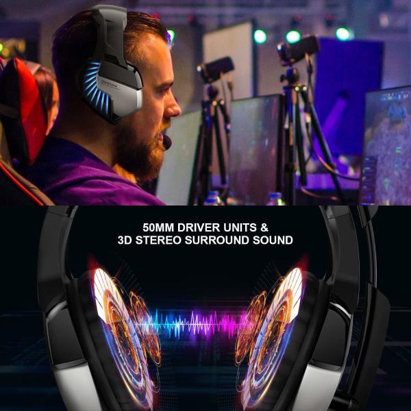 Quality PS4 PC 20000Hz Onikuma K5 Pro Wired Gaming Headset for sale