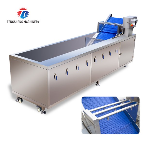 Quality Watercress Bubble Generating Vegetable Fruit Cleaning Machine , Apricot for sale