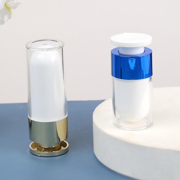 Quality 1oz 2oz Empty Cosmetic Bottle Packaging Airless Lotion Serum Pump bottle for sale