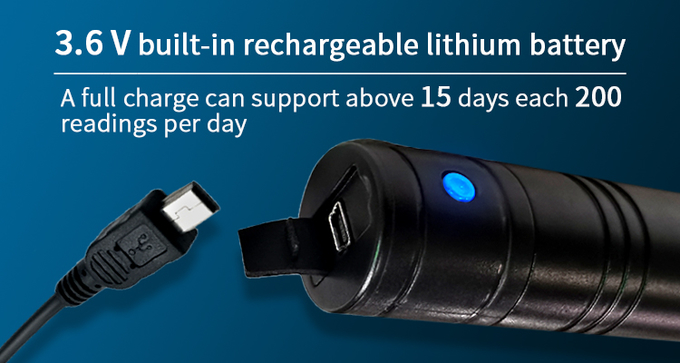 Rechargeable IP67 HUA 101E RFID Support Electronic Guard Tour System with Lithium Battery 0