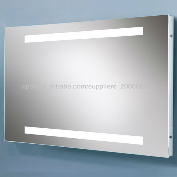 Quality Hotel Custom Illuminated Bathroom Mirrors Safety Wall Mount Moisture Resistant for sale