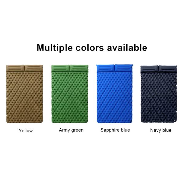 Quality Double Camping Pad For Sleeping Backpacking Sleeping Mat With Pillow for sale