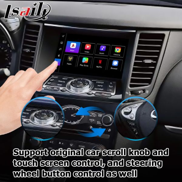Quality Android 13 Navigation Car Video Interface Support Waze / Youtube For Infiniti for sale