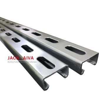 Quality Duct Hanging Slotted C Channel Making Machine C Channel Roll Forming Machine for sale