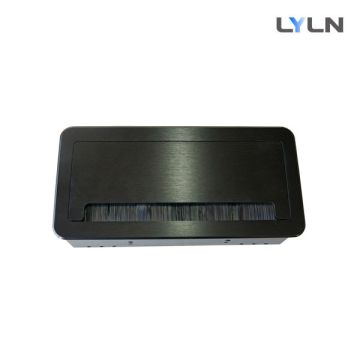 Quality Silver And Black Manual Conference Table Socket , Pop Up Cubby CE Certificate for sale