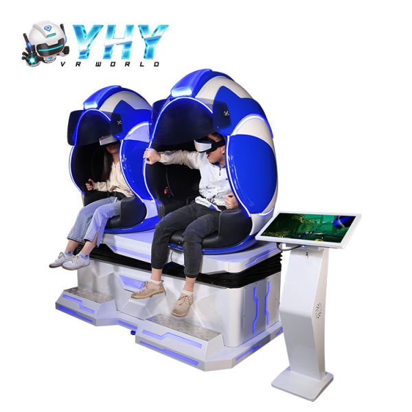 Quality 2 Seats Virtual Reality Game Machine Motion Simulator 9D Vr Egg Chair for sale