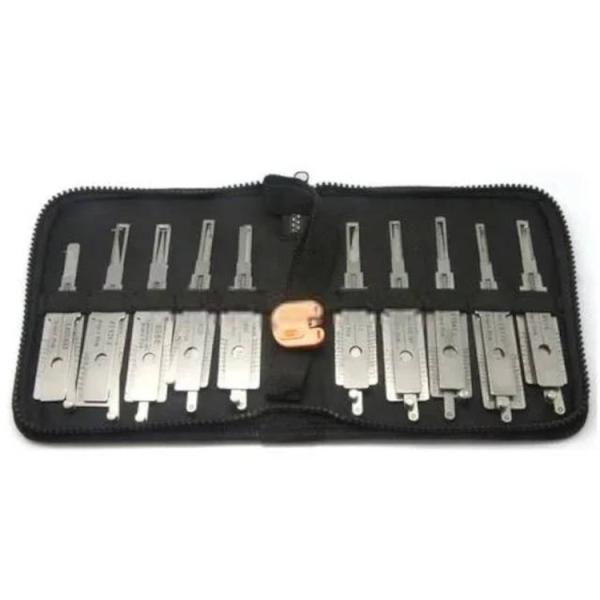 Quality Lock Pick Tool Kit 10pcs Universal Auto Decoder Tools for Locksmiths 0.5kg for sale