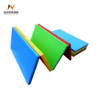 Quality PVC Exercise Mat for Fitness in Gymnasium School Thick Folding Gymnastic Mat for sale