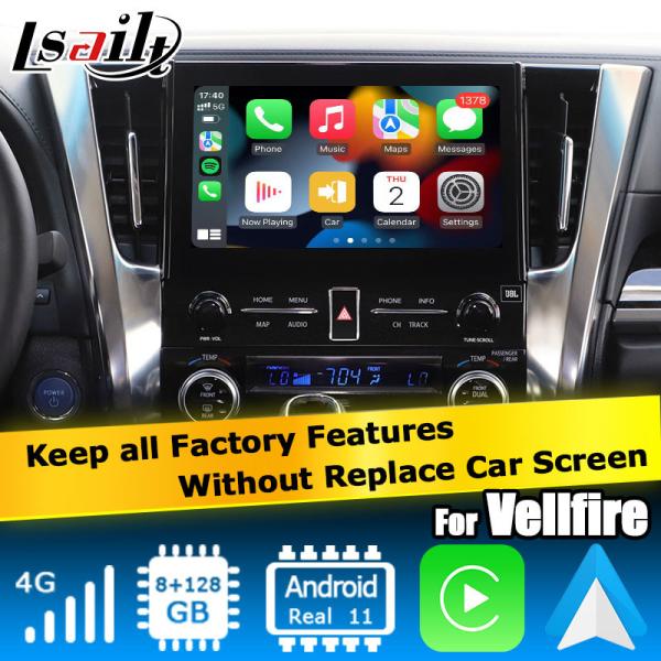 Quality Toyota Alphard Vellfire AH30 series Android Carplay interface box Qualcomm 6125 8+128GB for sale