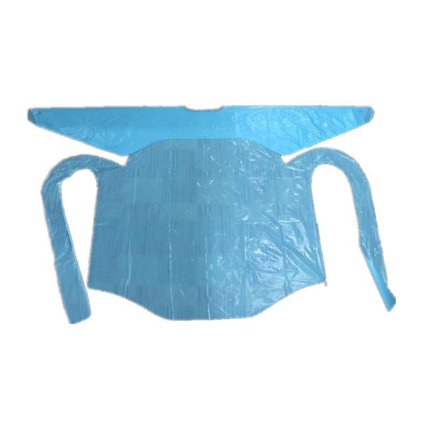 Quality Disposable CPE Isolation Apron Fluid Resistant Poly Coated Single Use Durable for sale
