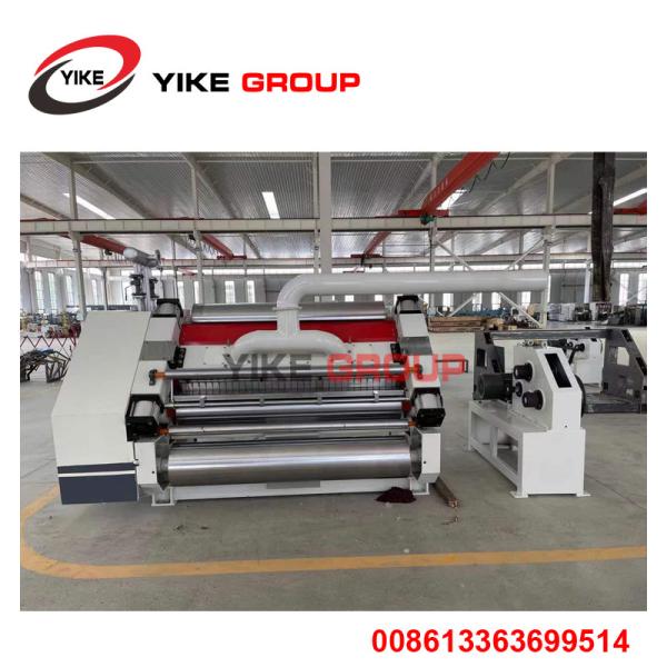 Quality Steam Heating Corrugated Box Making Machine , Single Facer Corrugated Machine for sale