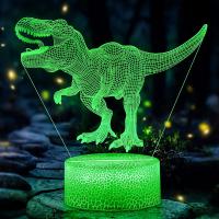 Quality 36V 3D Dinosaur Lamp 16 Colors Changing Acrylic Plastic Remote Control Lighting for sale