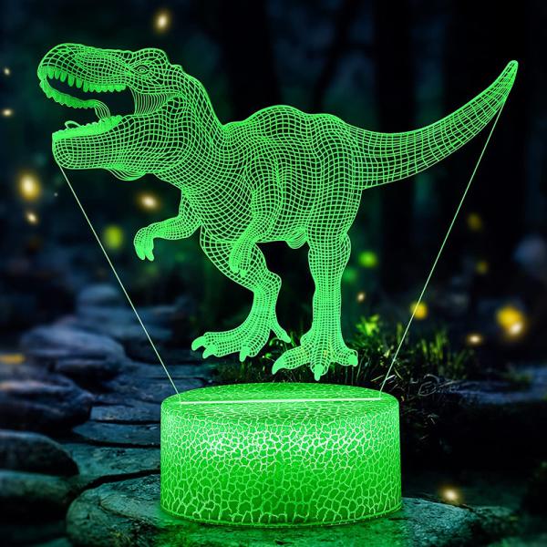 Quality 36V 3D Dinosaur Lamp 16 Colors Changing Acrylic Plastic Remote Control Lighting for sale