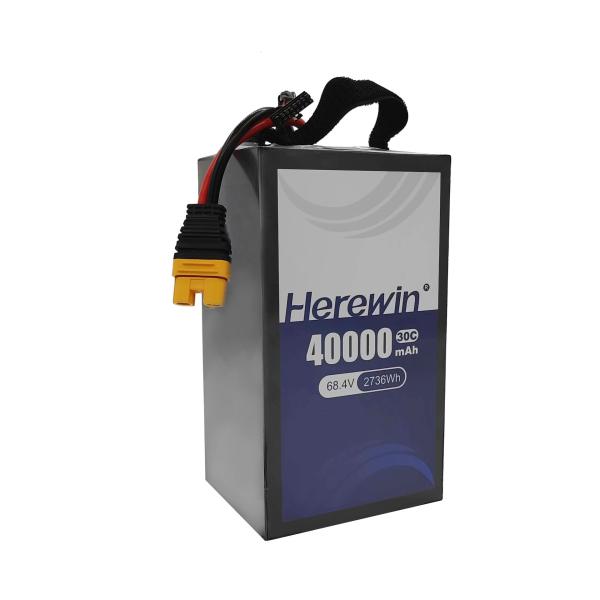 Quality High Discharge Rate 30C Herewin Semi Solid State Battery 18S 68.4V 40000mAh for sale