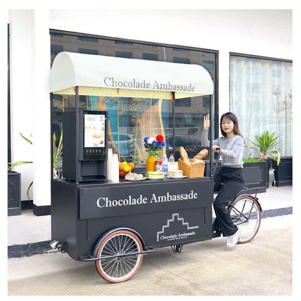 Quality Mobile Coffee Food Vending Cart with 220V/380V Voltage and Customized Cooking for sale