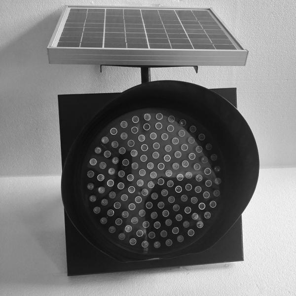 Quality 300mm 1 Appearance Solar Powered Panel Traffic Warning Light SG-301 for sale