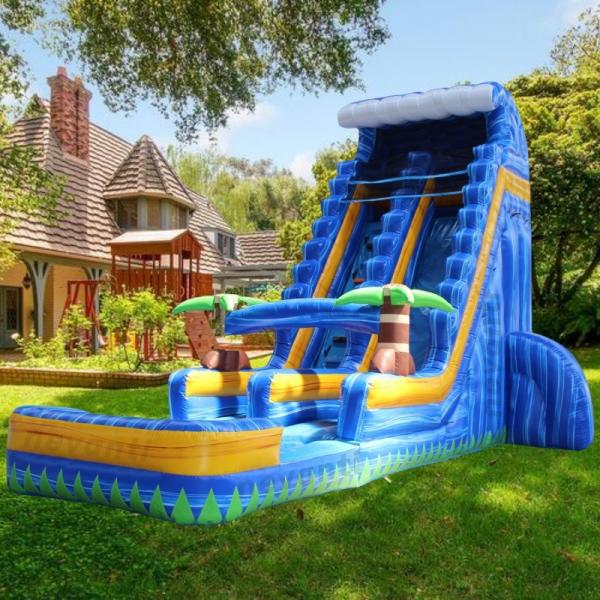 Quality Custom Logo Printed Commercial Water Slides Inflatable Bouncy House for Adults for sale