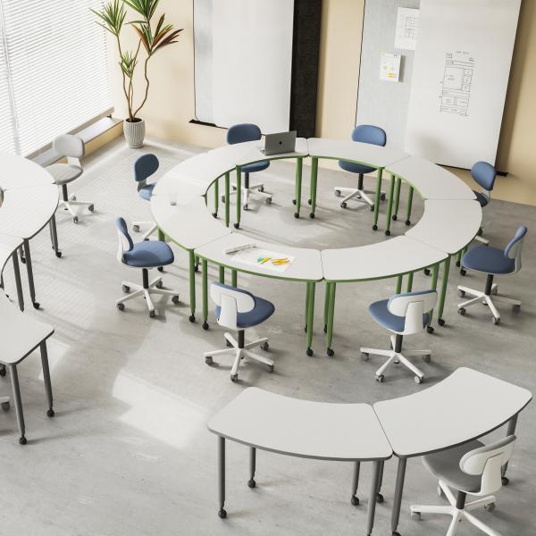 Quality FLEX Practicality Modular Conference Tables On Wheels For Collaborative Training for sale