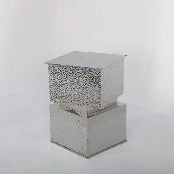 Quality Matte Silver Marble Counter Height Table For Dining Room Use for sale