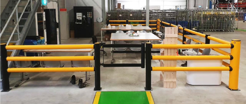 Flexible Pedestrian Barrier  Anti-Collision Guardrails Warehouse Safety Barrier Traffic Guardrails