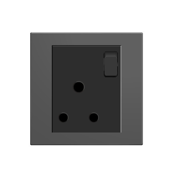Quality UK Square Box Socket With 3 Round Holes 15A 250V flame resisting for sale