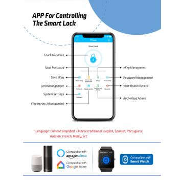 Quality IP66 Waterproof Lock and Fingerprint Smart Wireless Door Lock with Adjustable for sale