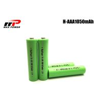 Quality 300 Cycles EN61951 1.2V 1050mAh NiMh AAA Batteries IEC for sale