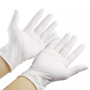 Quality No Odor Disposable Medical Latex Gloves , Latex Non Powdered Disposable Gloves for sale