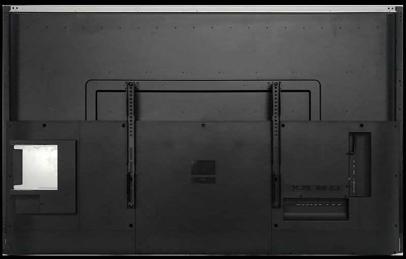 Close-up view of interactive display touch interface