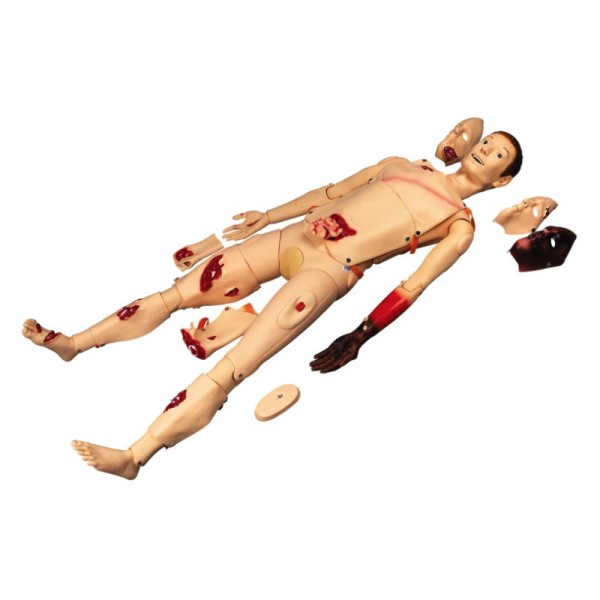 Quality Advanced Adult Full-body Male Trauma Nursing Manikin with 20 pcs Modules for sale