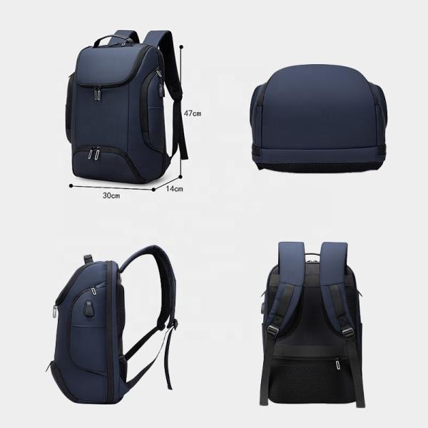 Quality Customized Men 15.6 Inch Smart Work Backpack Laptop Bag With USB Charging Port for sale