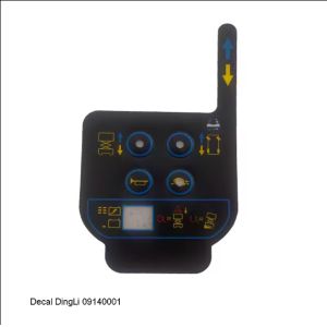 Quality DL-09140001 Scissor Lift Stickers Adhesive Backing Safety For Control Box for sale