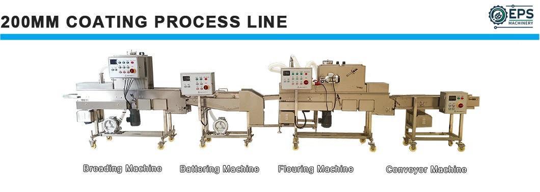 Preduster Machine Chicken Nuggets Processing Line for Food Industry
